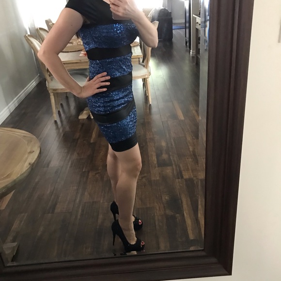 bebe | Dresses | Sequin Short Dress | Poshmark